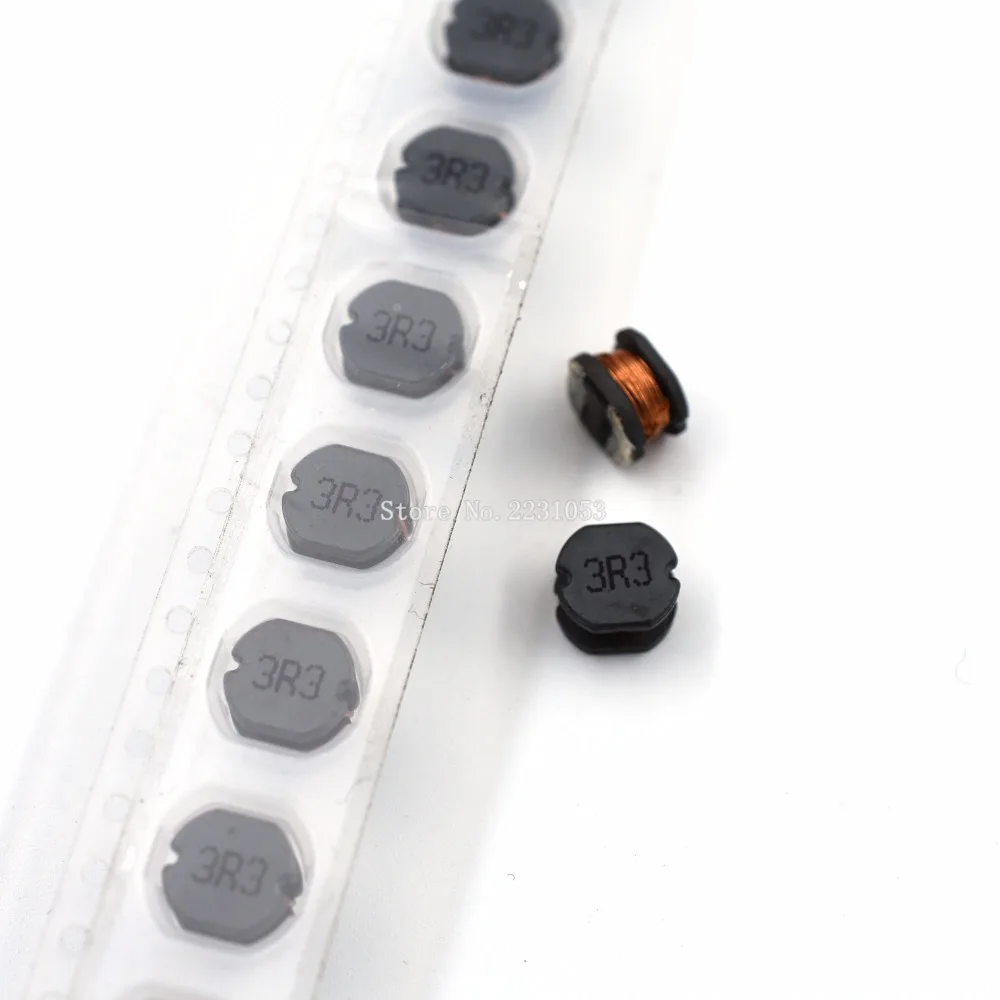 10 piezas 3.3uH 3.3UH 3R3 SMD Inductor de potencia CD75 inductores 7,8*7*5mm SMD inductancia ...