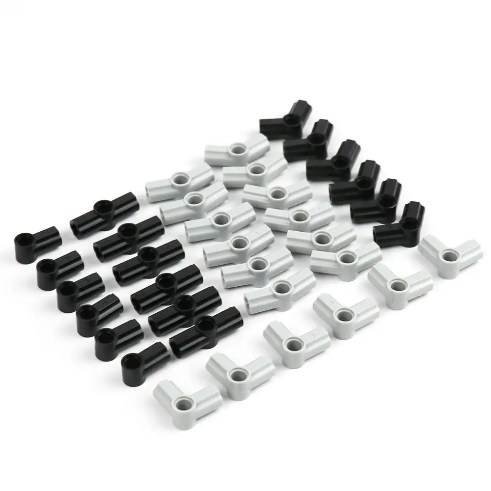 100pcs/lot Building Blocks Angle Element Axle Pin Connector Bricks For ...