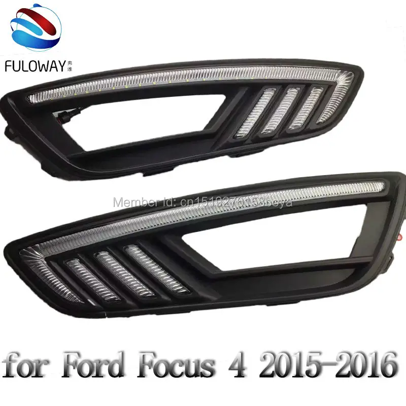 for Ford focus 4 2015 2016 LED DRL daytime running lights high power ...