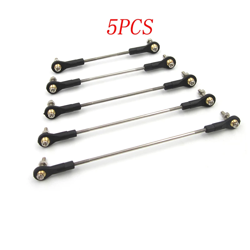 5PCS M2 Metal Pull Rod + Plastic Ball Joint Assembly L 25 200mm ...