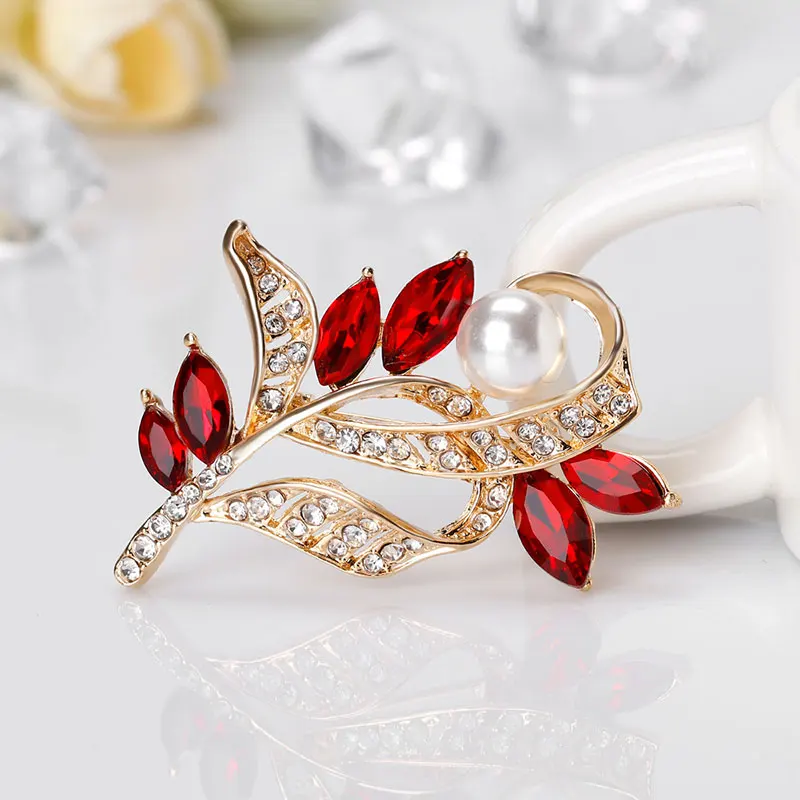 KARASU Hohe Qualität Strass Blumen Broschen Frauen Mädchen Anlage ...