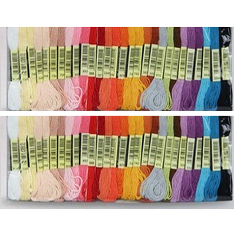 Custom Cross Stitch Thread Colors 50 Pieces Cross Stitch Floss Thread 8 ...