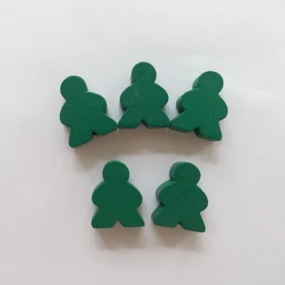 Free Shipping 23mm Height*20mm*10mm 10PCS Wooden Pawn/ Chess DARK GREEN ...
