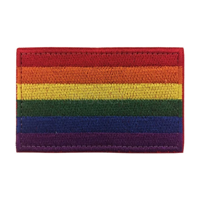 3D Rainbow Embroidery Patch Military Morale Patch Tactical Emblem ...
