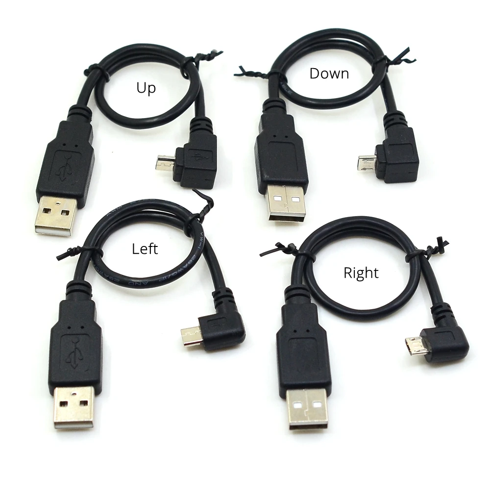 micro-usb-90-degree-connectors-Cable-20cm-Left-Right-Up-Down-Angle ...