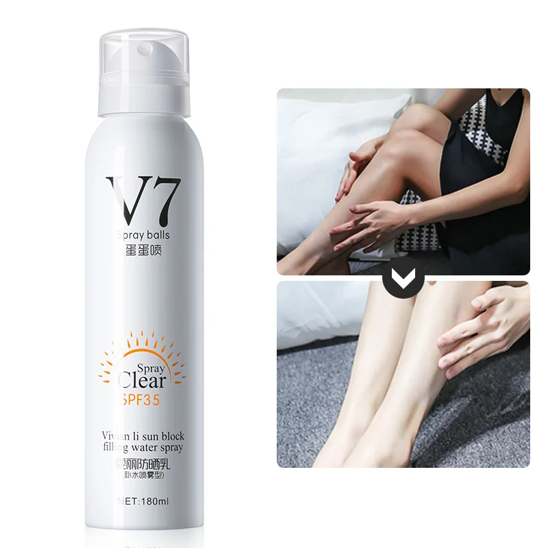 Rosto Creme de Clareamento Da Pele Protetor Solar Spray Proteger ...