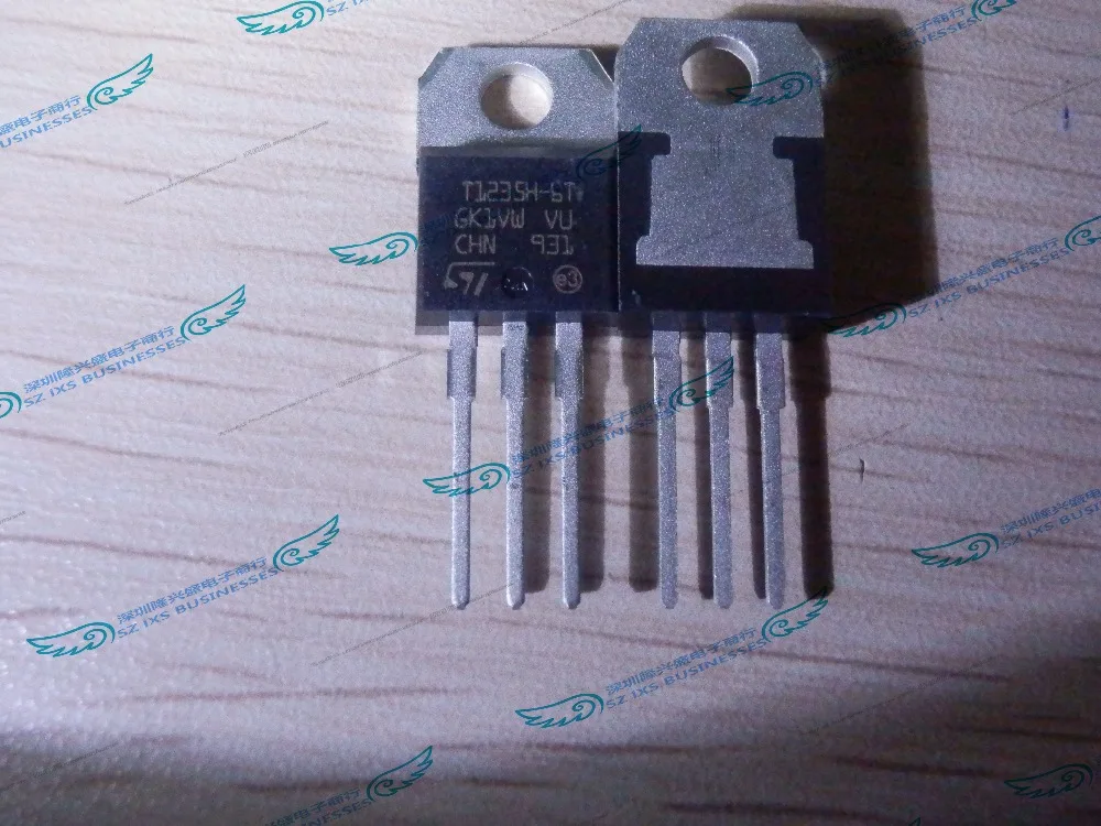 5 unids/lote T1235H 6T T1235H T1235 TRIAC ALTERNISTOR 600V 12A TO220AB ...