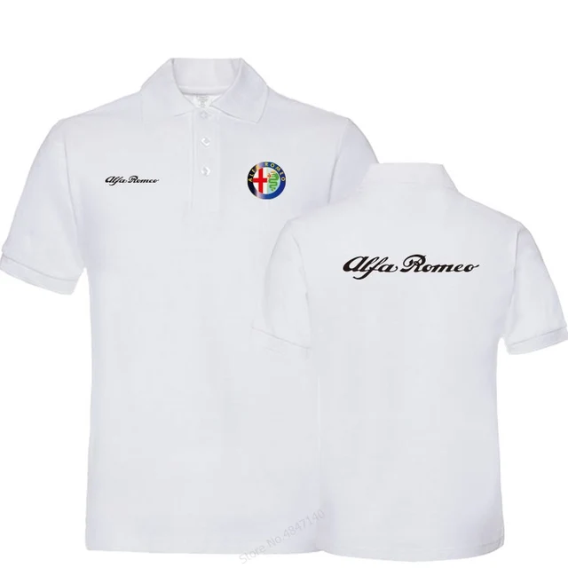 Summer new men 's Alfa Romeo polo shirt brand clothing men short ...