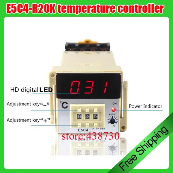 E5C4 R20K temperature controller / temperature control table relay / temperature controller / K ...