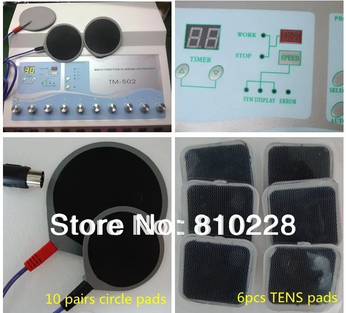 100% guarantee!! Portable Electric muscle stimulatior, home use electro ...