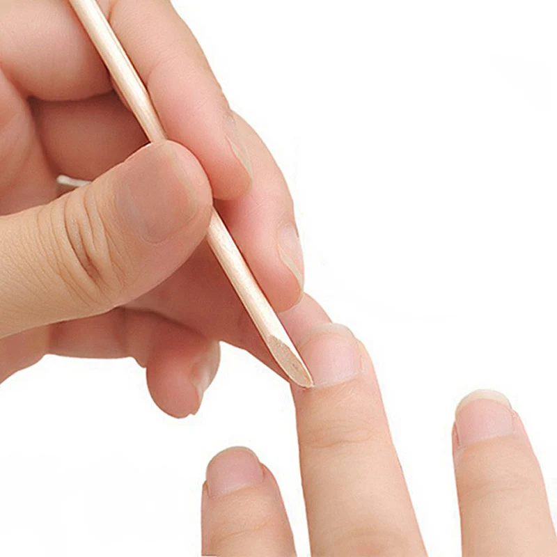 100 Pcs Nail Art Design Orange Wood Stick Sticks Cuticle Pusher Remover ...
