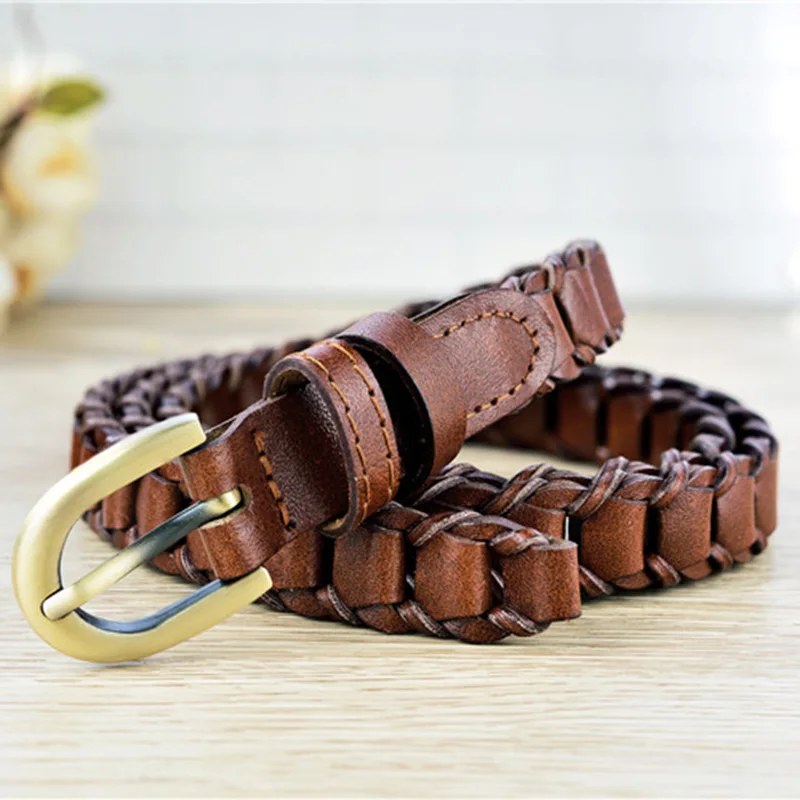 Weaving ladies decorated small belt Korean version of the belt with ...