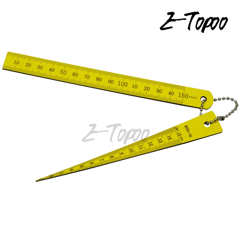 Medidor de soldadura Topper de plástico de 1-15mm con escala recta de ...