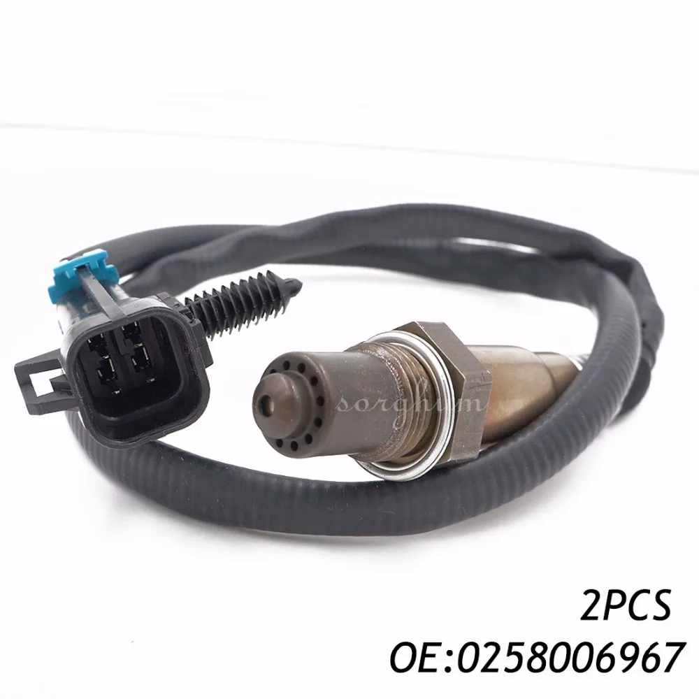 2PCS For BUICK GMC 4 Wire Lambda Probe Oxygen Sensor 0258006967 ...