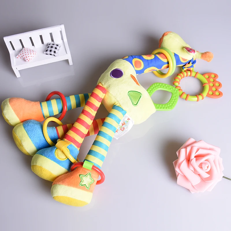 מוצר - New infant toy rattles ultra long (46cm) hanging giraffe baby ...