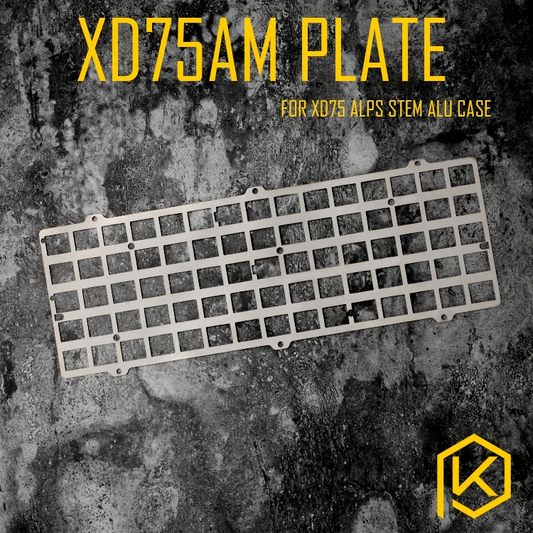 Alps Stainless Steel Plate For Xd75am Xd75 60% Custom Keyboard ...
