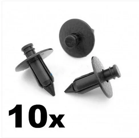 10x 7mm For Push Fit Plastic Trim Panel Clips- Same As Toyota - Auto ...