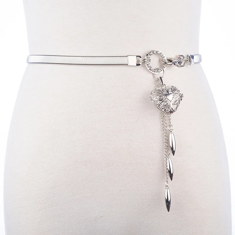 Luxury Elastic Stretch Metal Belt For Women Gold&Silver Designer Belt ...