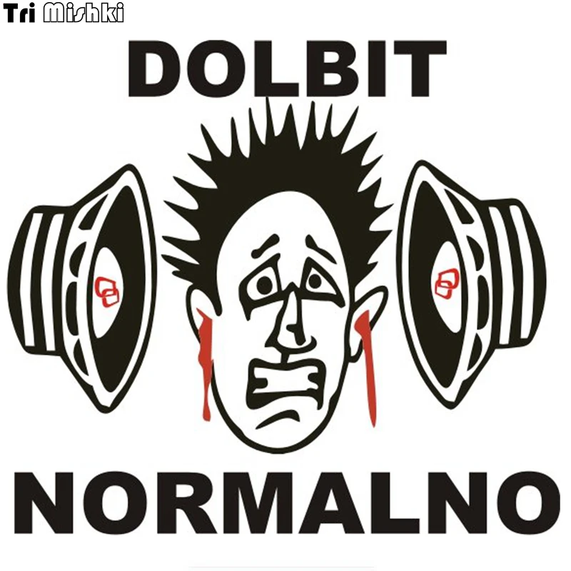 Tri Mishki WCS242 calcomanías de coche, calcomanías de coche, dolbit normalno 2 altavoces ...