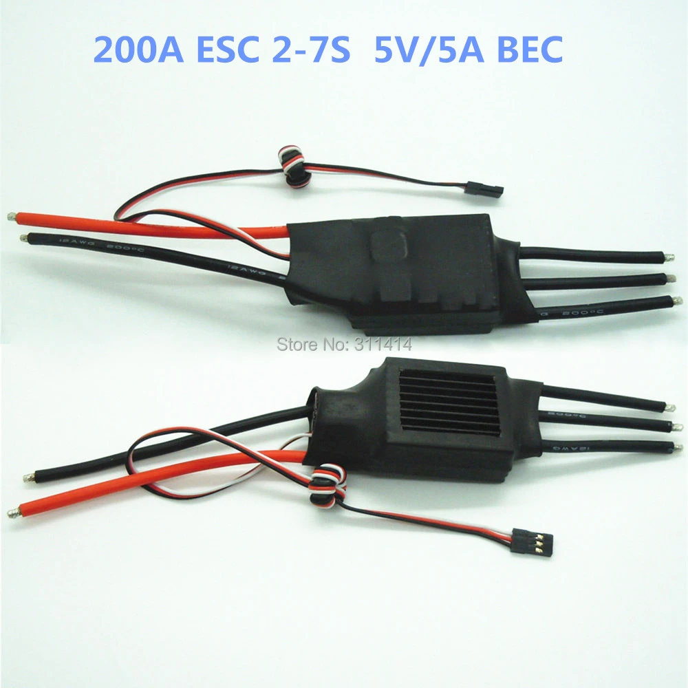 50a 80a 100a 125a 200a Brushless Esc Electronic Speed Controller 5v/3a ...