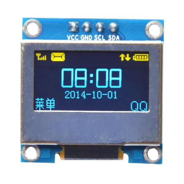 Display oled iic i2c para arduino, tela com capa de proteção para ...