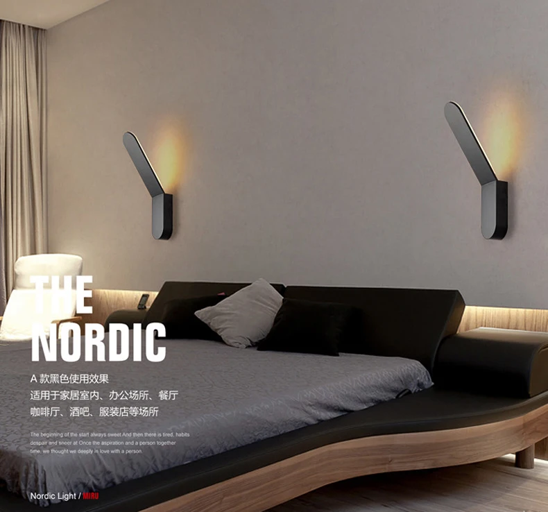 Modern Bedroom Wall Lamps Abajur Applique Murale Bathroom Sconces Home ...