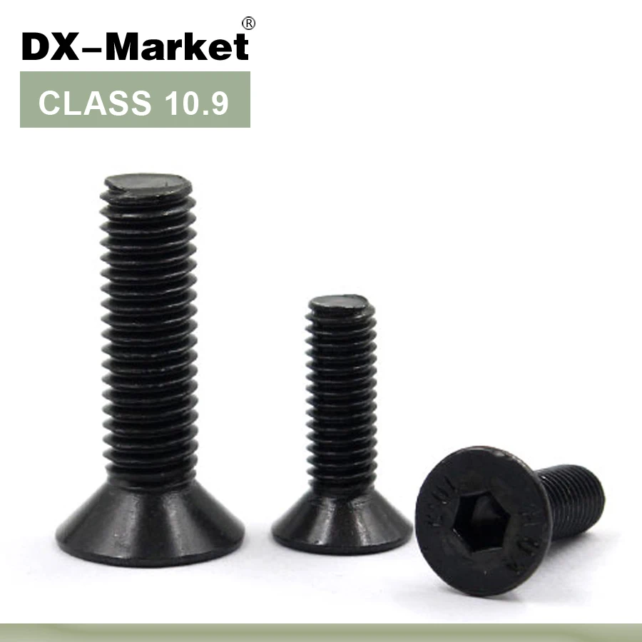 m4 flat head bolt , Alloy steel hex socket flat head screw , high ...