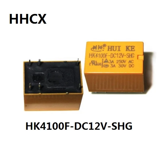 5pcs/lot Hk4100f-dc12v-shg 6 Feet Relay 12v 3a Genuine New 4100-12vdc ...