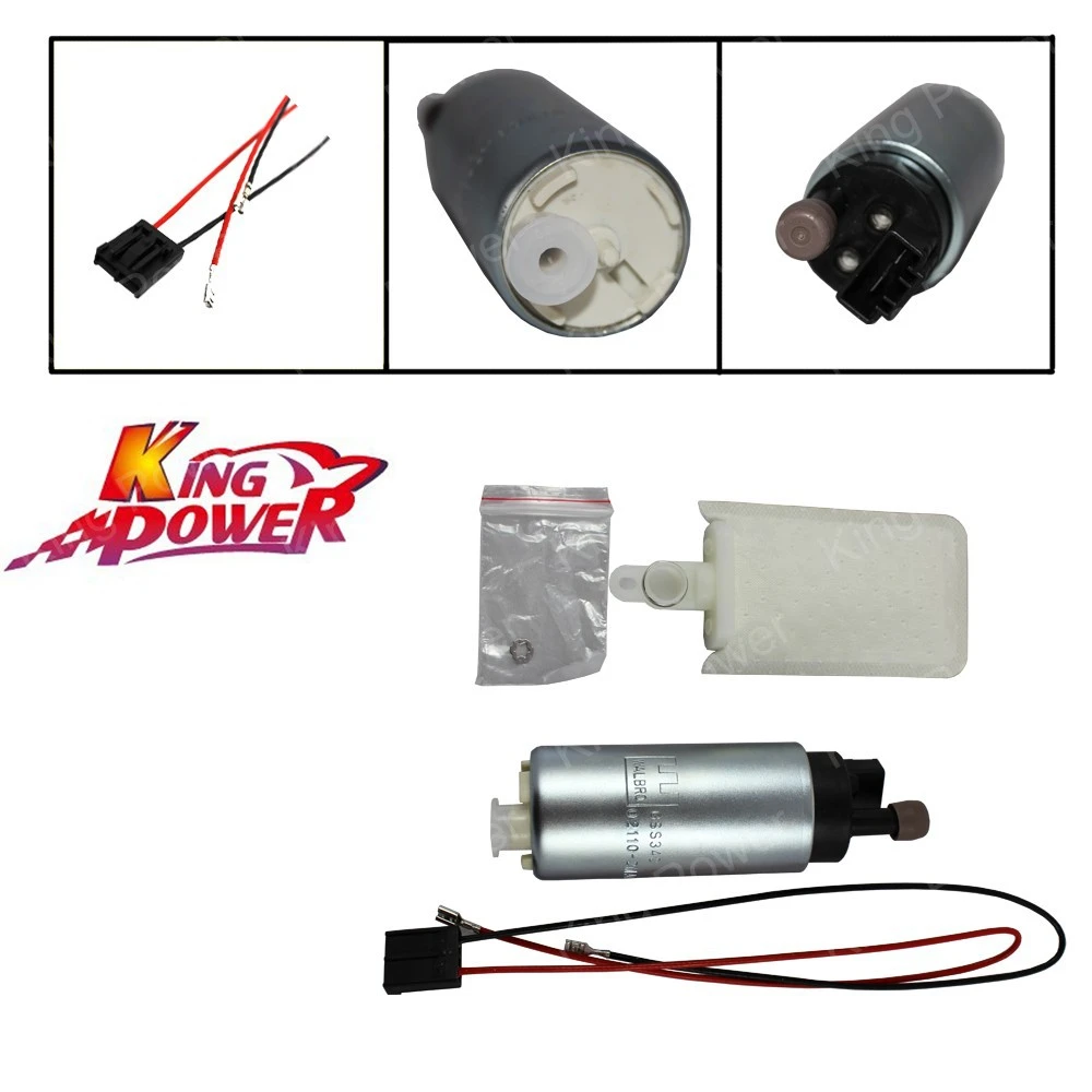 255LPH Universal Electric Fuel Pump Install Kit High Performance Flow ...