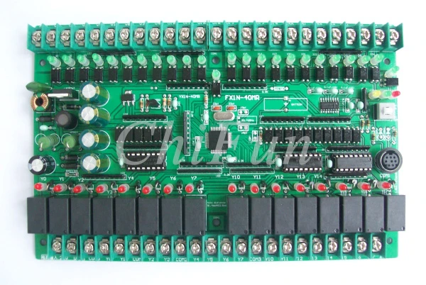 Plc 산업용 제어 보드 릴레이 제어판 프로그래머블 컨트롤러 Mcu 보드 Fx1n 40mrcontroller Control