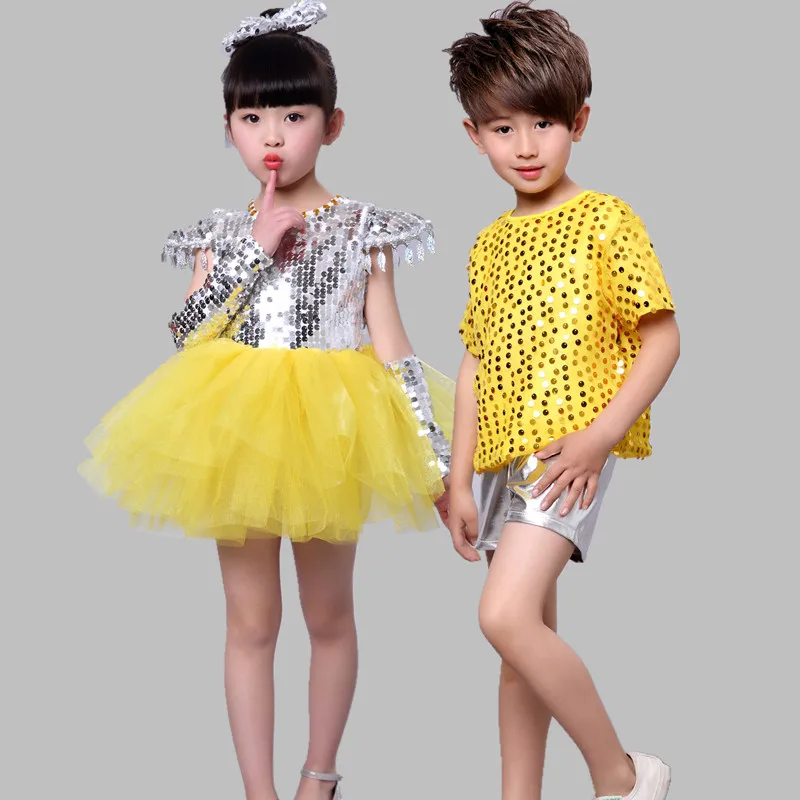 Children's Jazz Modern Dance Clothing Hip hop Clothes Boys Girls ...
