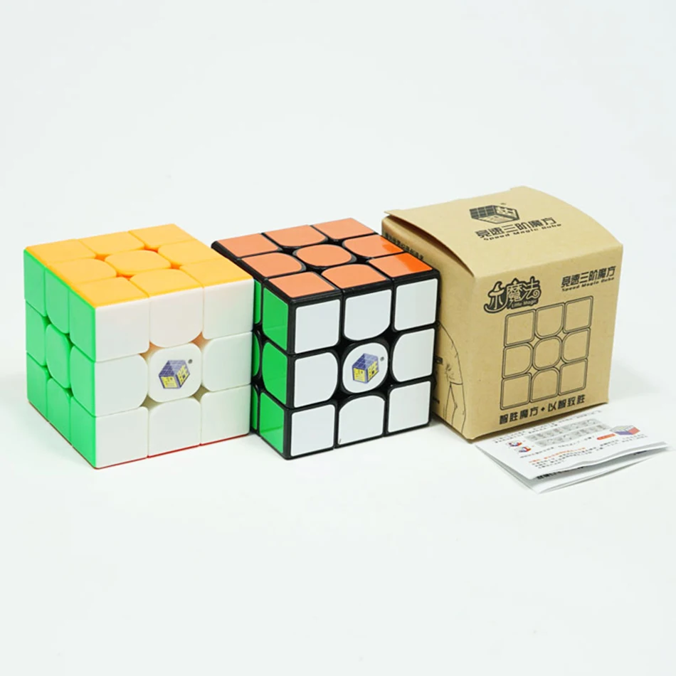 Yuxin Little Magic 3x3x3 Black/Stickerless Magic Cube Speed Yuxin Magic ...