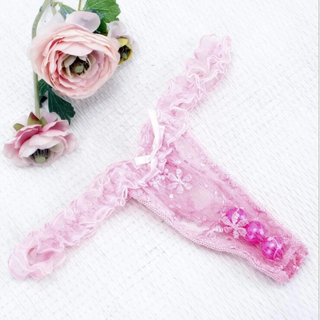 Beaded Thong Panties Pearl Panties G String Pearl Thong Exotic Knickers In Womens Panties From