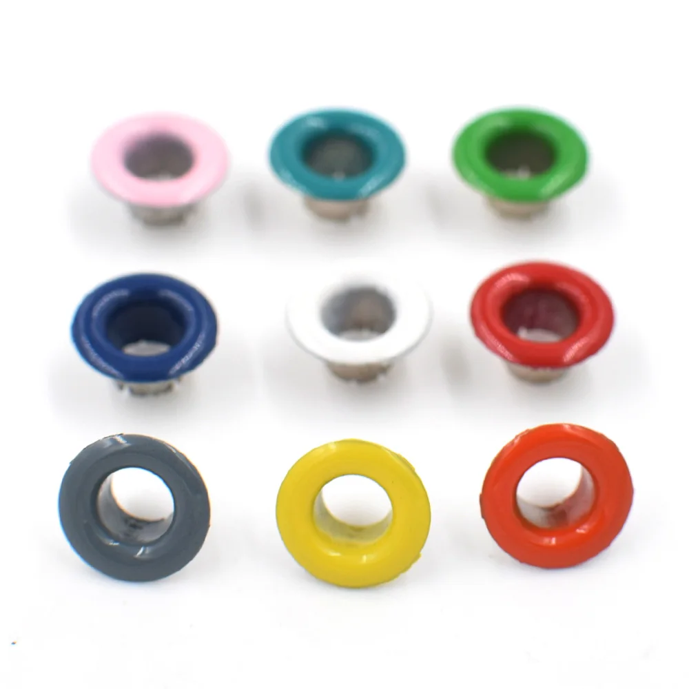 100 Sets Paint Color Eyelets Eyelets Rivets Color Buttonholes 5mm ...