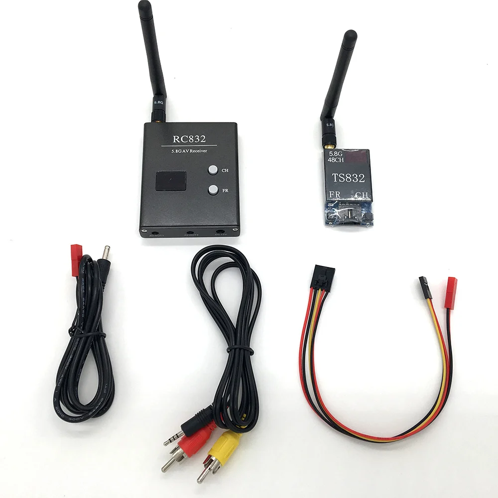 48Ch 5.8G 600mw 5km Wireless AV Transmitter TS832 +Receiver RC832 for ...