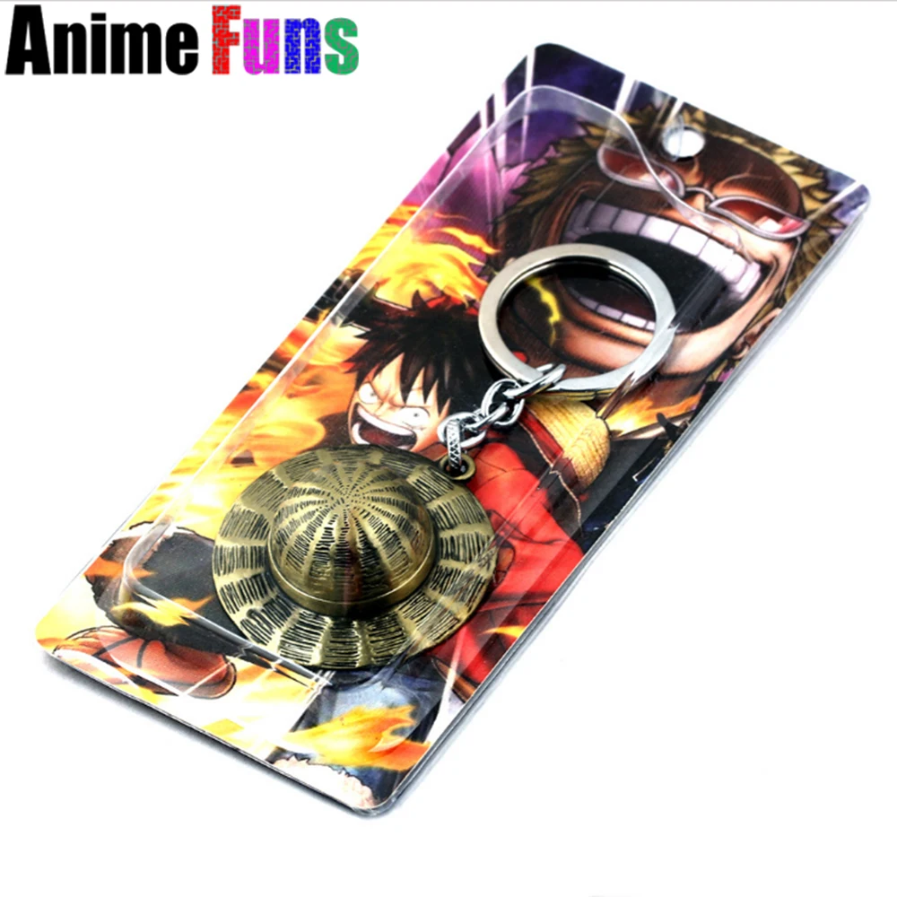Monkey D Luffy Straw Hat Keychain Pendant - One piece Merchandise ...