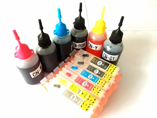 6 Colors Ink Refill Kit For Canon PIXMA MG7770