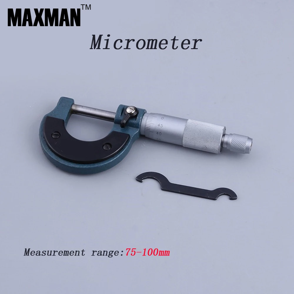 75 100mm Accuracy 0.01/0.01 Carbon Steel Outside Micrometer High ...