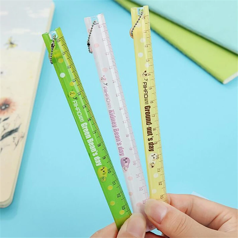 15cm Mini Cute Kawaii Plastic Ruler Lovely Transparent Rulers For Kids ...