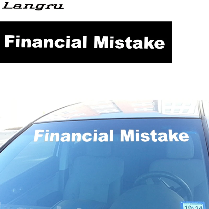 Langru New Style Product For Financial Mistake Windshield Car Styling ...