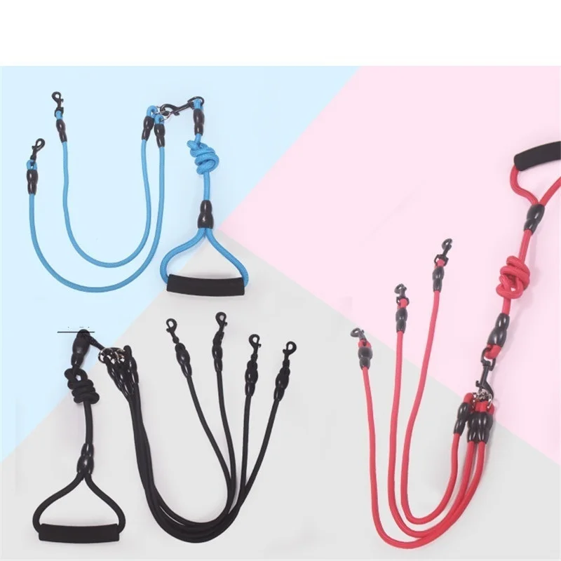 Pet-Traction-Rope-Detachable-Dog-Lead-with-Foam-Handle-1-Leash-for-2-or ...
