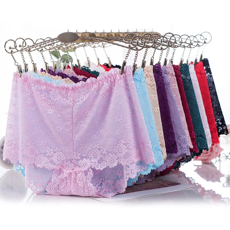 New Plus Size Seamless Panties Women Underwearlace Fabric Panty ...