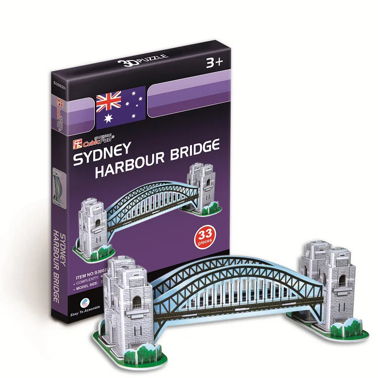 DIY 3d Puzzle Paper Dimensional Model Assembled Brain Teaser Learning ...