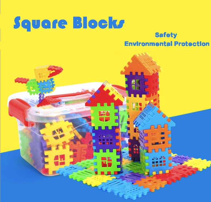 Envío libre edificio cuadrado Blocs DIY Juguetes de cumpleaños de los ...