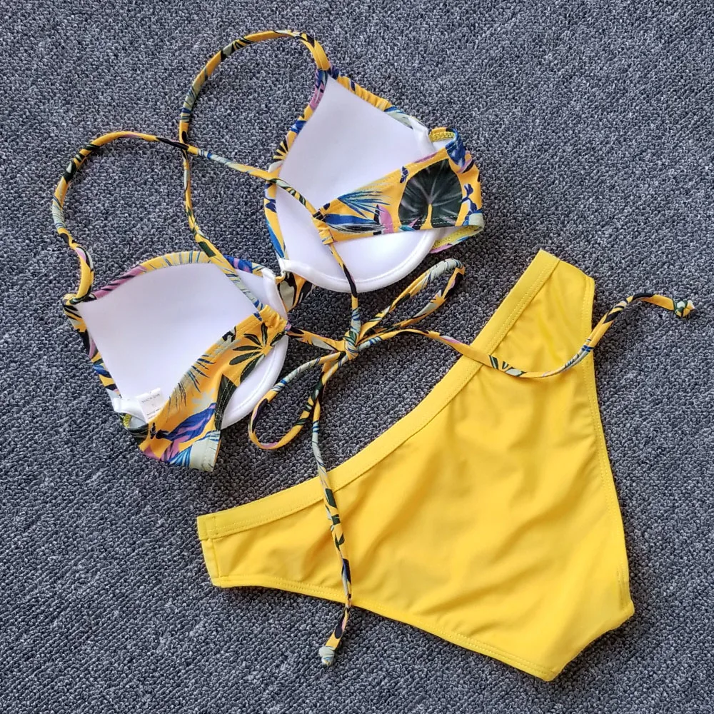 2019 New Bikinis Women Swimwear Push Up Swimsuit Print Bikini Set 2019-new-bikinis-women-swimwear-push-up-swimsuit-print-bikini-set