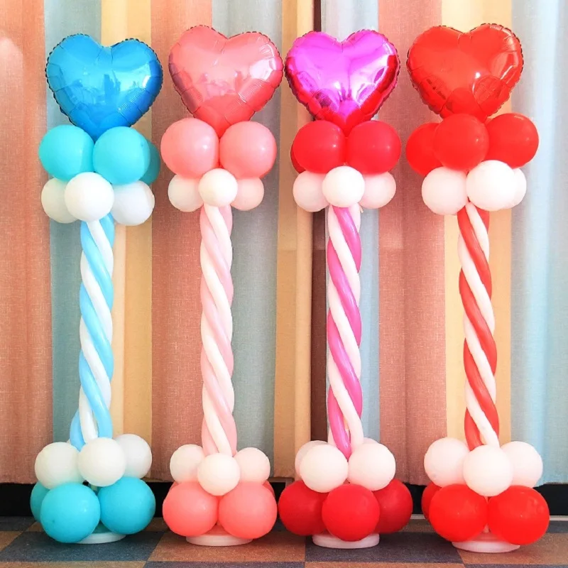Plastic Balloon Column Base Stand Display Kit Birthday Balloons Arch 