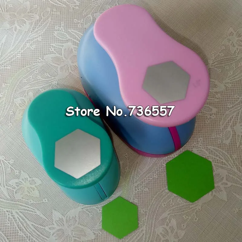 free ship hexagon punch paper cutter crafts scrapbook Embossing device ...