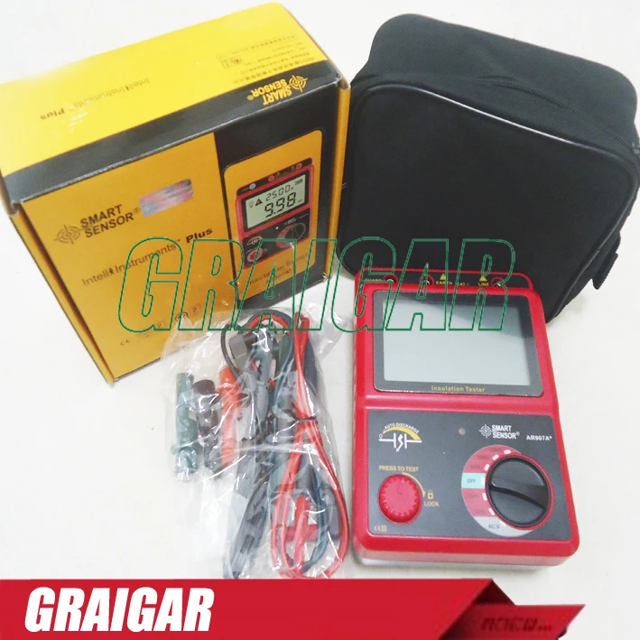 AR907A+ Smart Sensor Insulation Resistance Tester meter|insulation ...