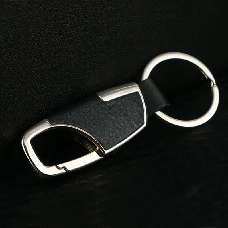 Men Leather Key Chain Metal Car Key Ring Keys Holder Waist Hanged Key ...