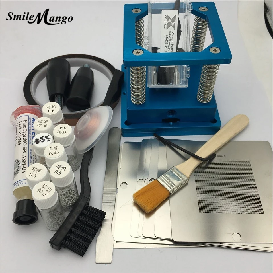 BGA rework fixtures Kit 90x90 reballing Station reballing Bga Stencil ...